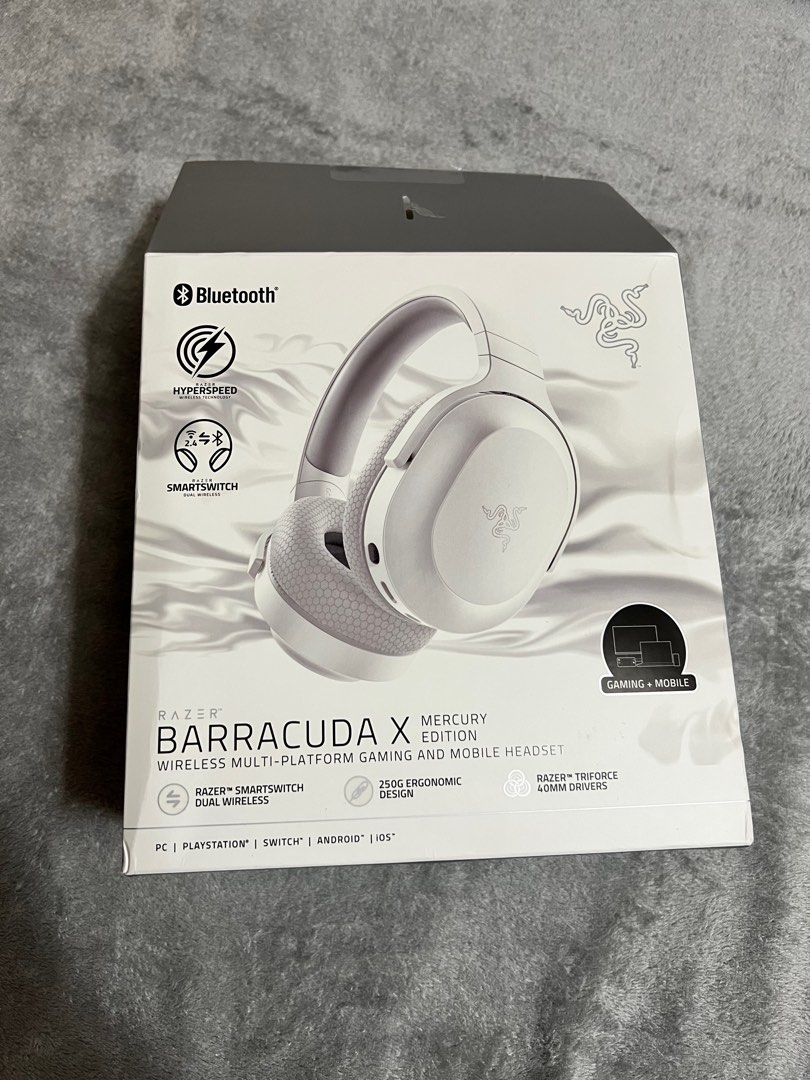 Razer Barracuda X White Wireless Headset with Mic, Audio, Headphones ...