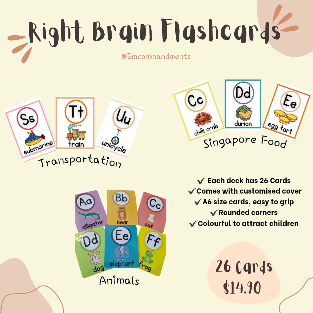 Right Brian Flash Cards, Hobbies & Toys, Toys & Games on Carousell