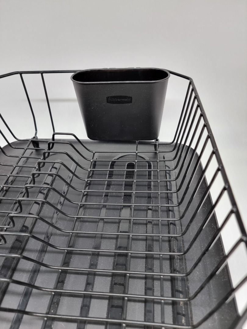 RUBBERMAID Dish Drying Rack Dish Organizer Dish Drainer Plastic Tray ...