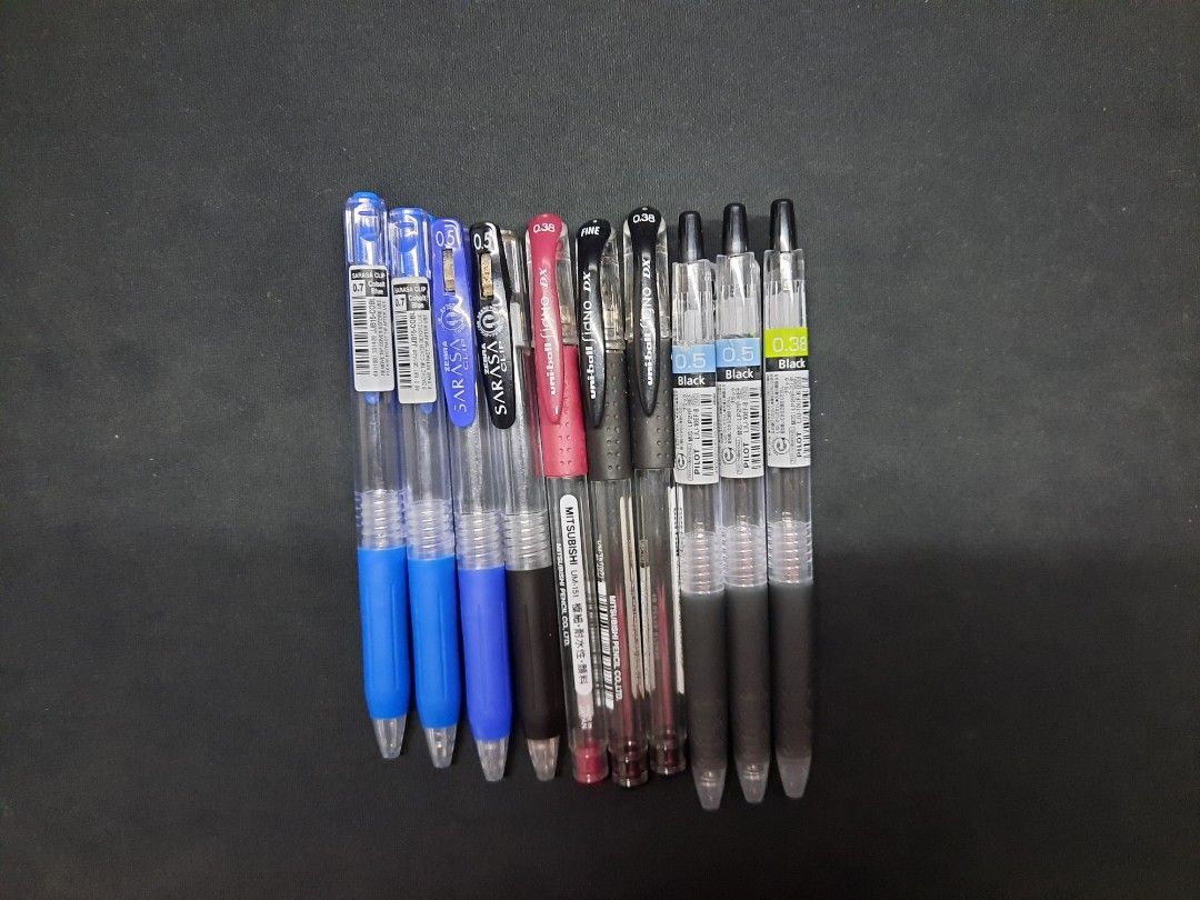Sarasa, pilot juice and uni-ball signo dx pen casings, Hobbies & Toys ...