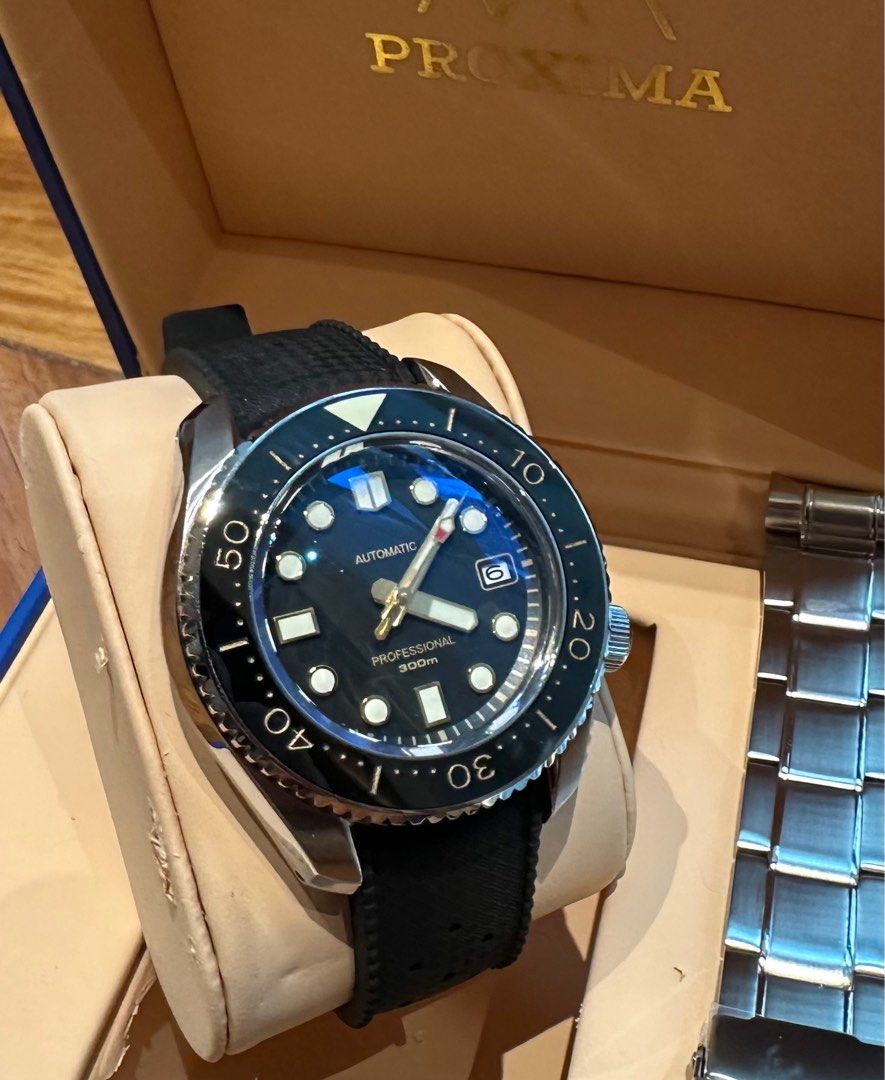 Seiko Marine Master 300 homage watch, Luxury, Watches on Carousell