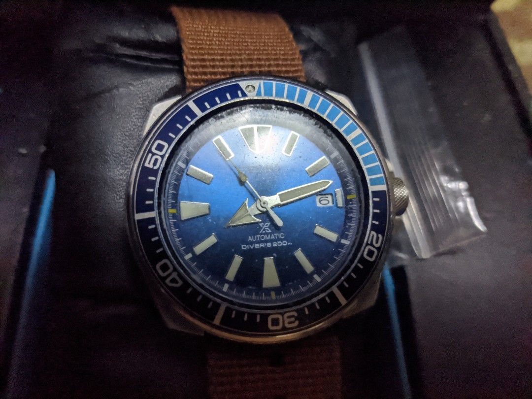 Seiko Samurai Blue Lagoon SRPB09, Men's Fashion, Watches & Accessories, Watches on Carousell