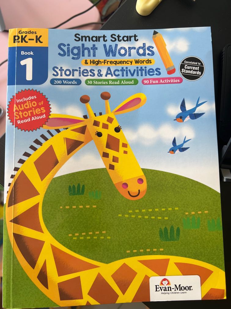 Sight Words book preK-K book 1, Hobbies & Toys, Books & Magazines ...