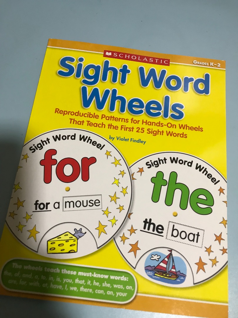 Sight Words Wheel Scholastic, Hobbies & Toys, Books & Magazines ...
