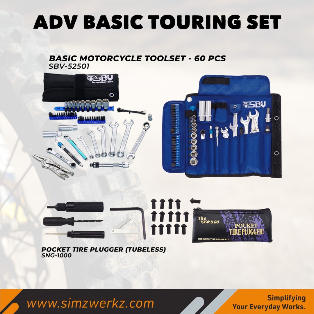 SIMZWERKZ | ADV Basic Touring Set [ADV-BTS], Motorcycles, Motorcycle ...