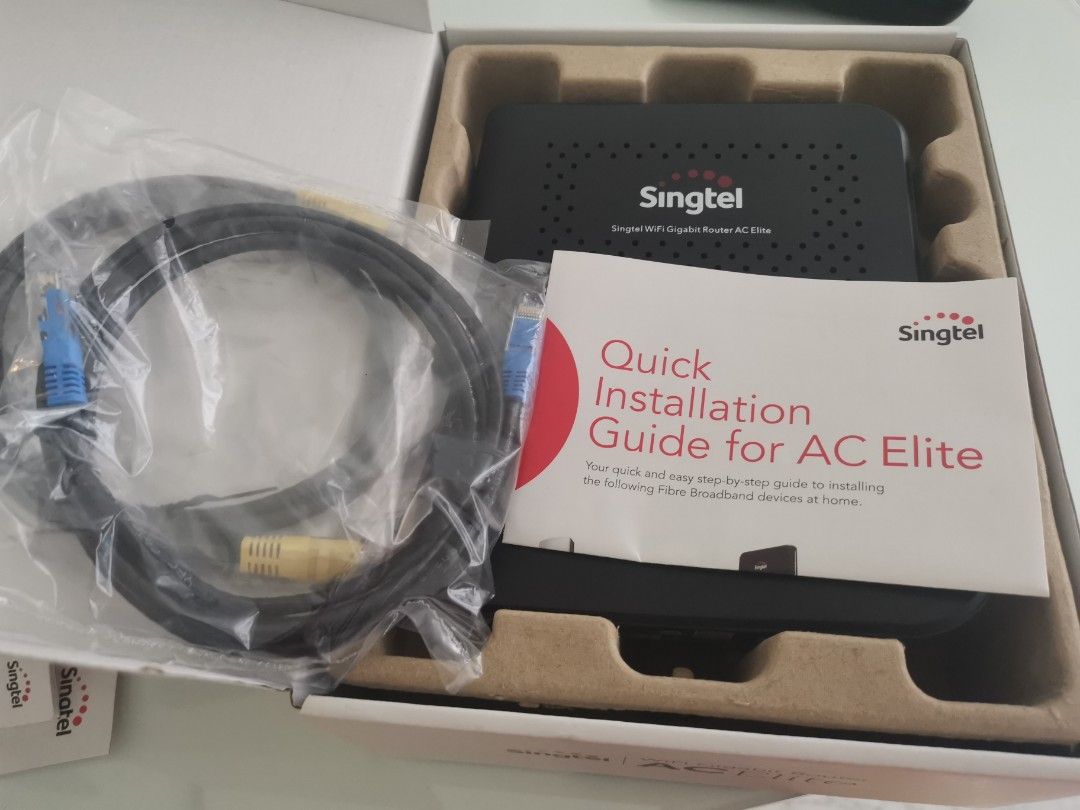 Singtel Wifi Router AC Elite, Computers & Tech, Parts & Accessories ...
