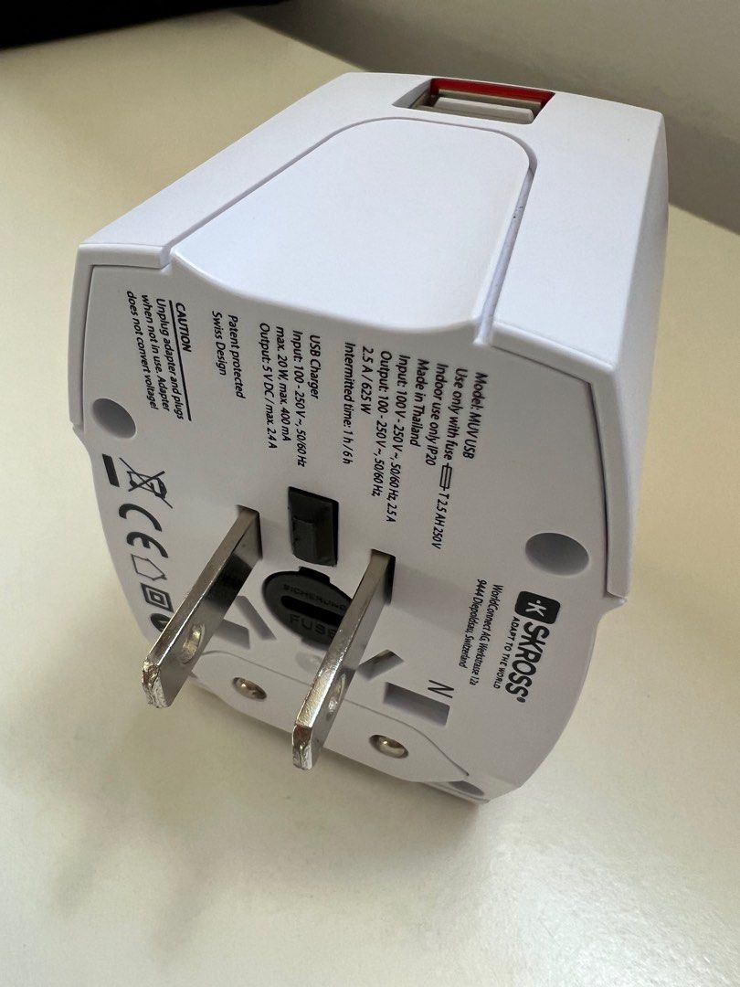 SKROSS Original Universal all in 1 Multi-plug World Travel Adapter MUV ...