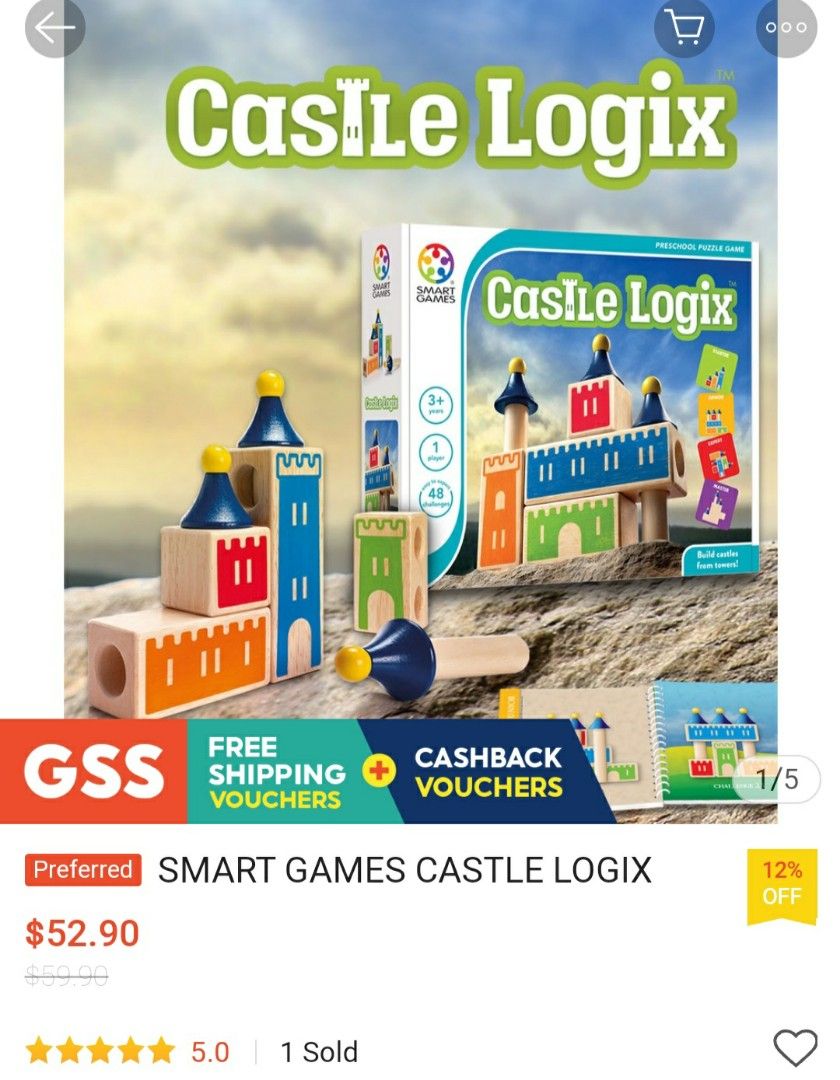 Smart Games Castle Logix, Hobbies & Toys, Toys & Games on Carousell