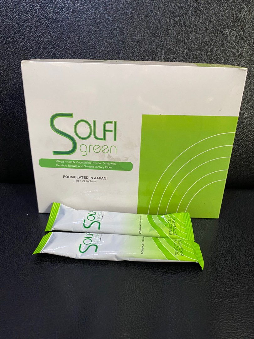 SOLFI GREEN MIXED FRUITS AND VEGETABLES POWDER DRINK on Carousell