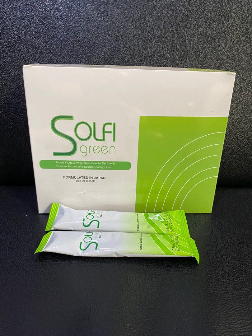 SOLFI GREEN MIXED FRUITS AND VEGETABLES POWDER DRINK on Carousell