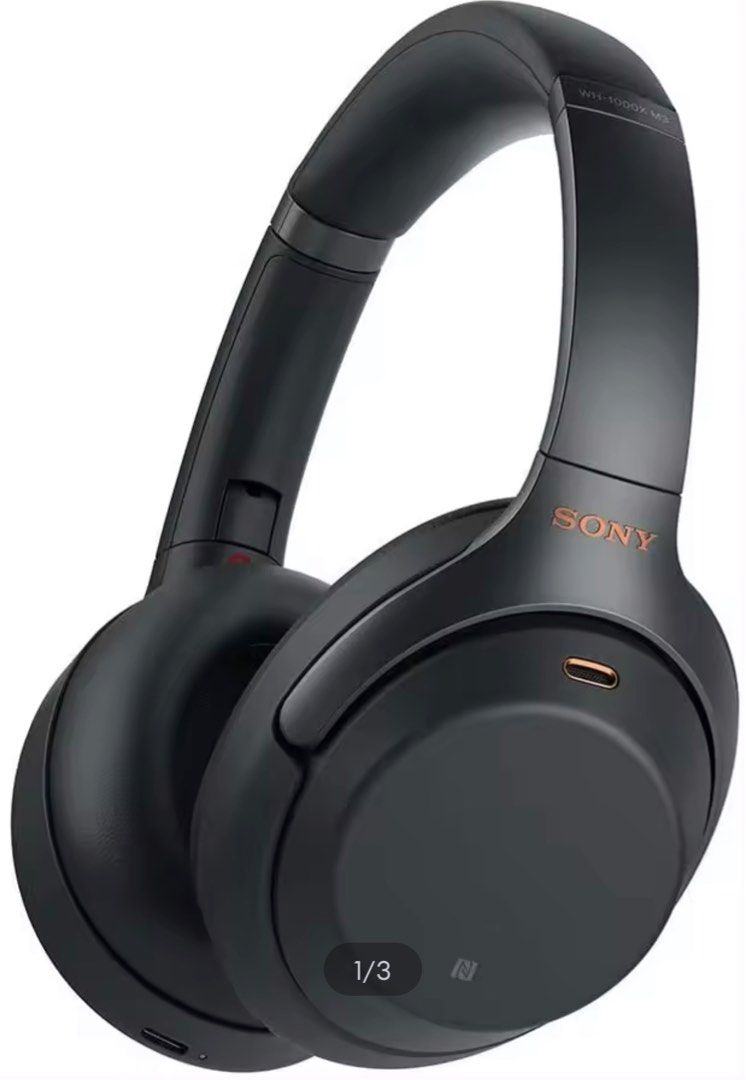 Sony XM3 WH1000XM3 Premium Noise Cancelling Wireless Headset, Audio ...