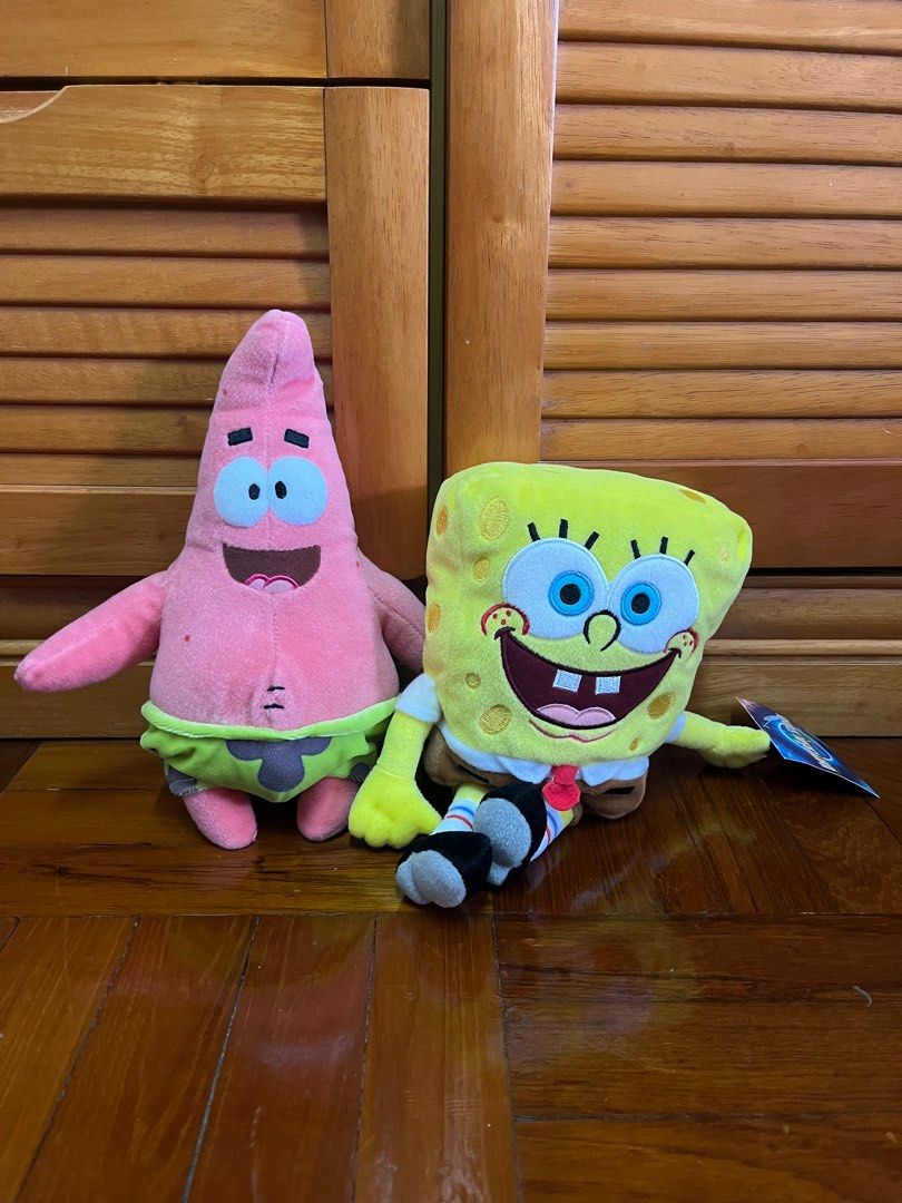 SpongeBob & Patrick Plushies, Hobbies & Toys, Toys & Games on Carousell