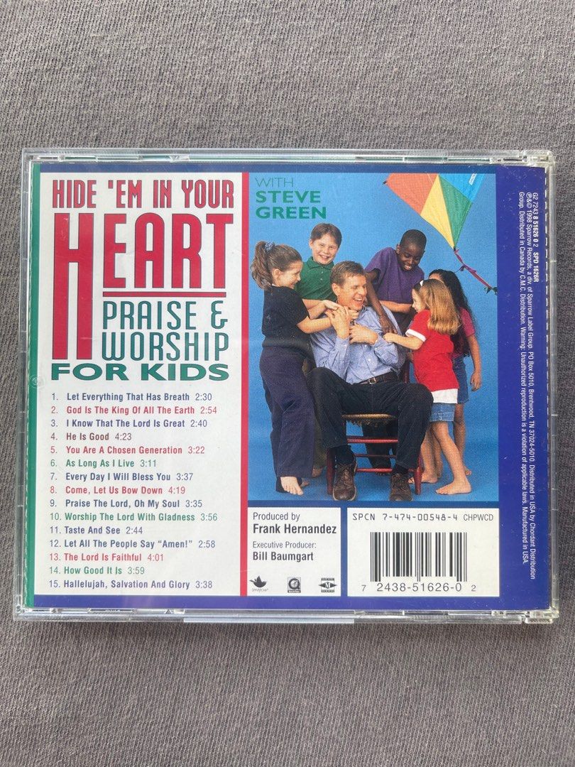 STEVE GREEN - HIDE ‘EM IN YOUR HEART PRAISE & WORSHIP FOR KIDS, Hobbies ...