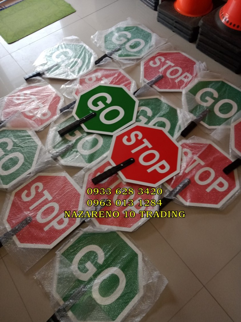 Stop and Go Paddle Sign, Commercial & Industrial, Industrial Equipment ...