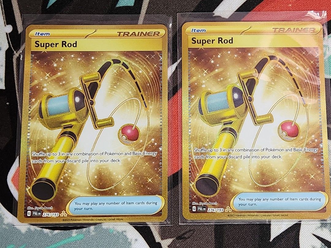 Super rod Gold - SV02 Pokemon tcg paldea evolved playable, Hobbies ...
