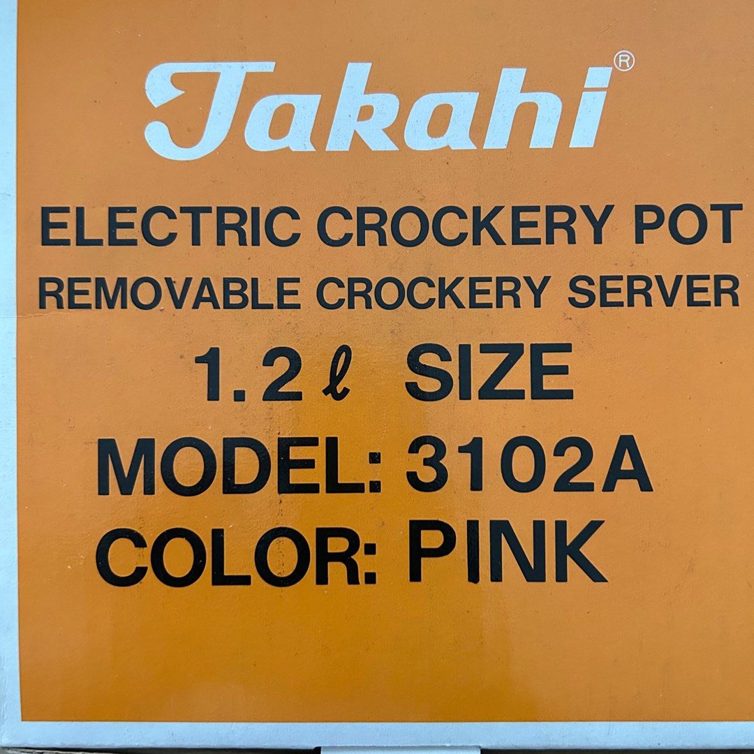 Takahi Slow Cooker 1.2L, TV & Home Appliances, Kitchen Appliances ...