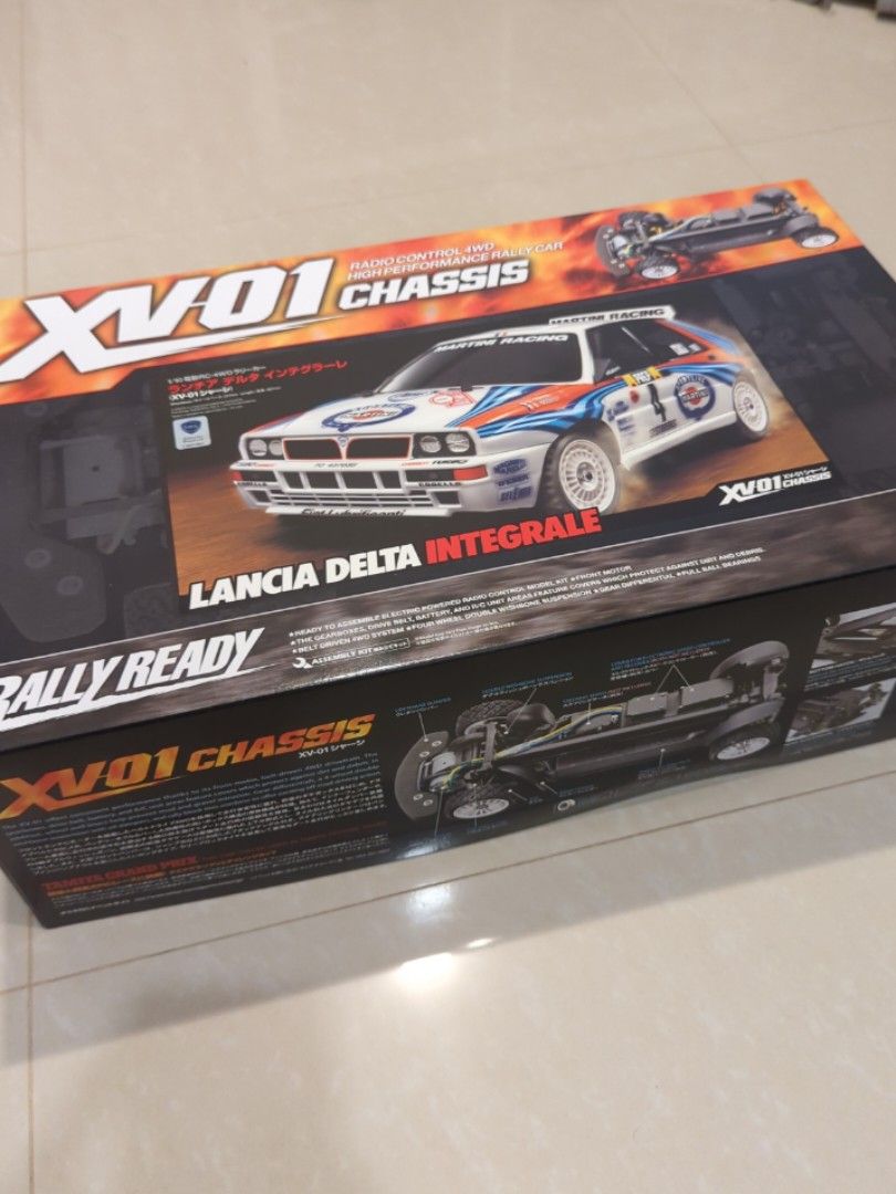 Tamiya XV-01 Lancia Delta Integrale kit 1/10 scale 4WD RC rally car ...