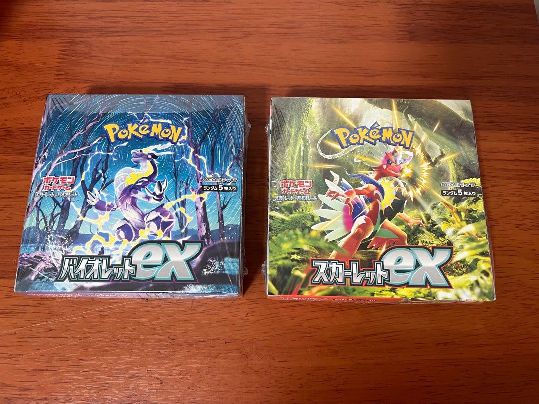 Tcg Pokemon Japanese Scarlet ex and Violet ex Set (sealed) Booster box | Sv1s and sv1v, Hobbies ...