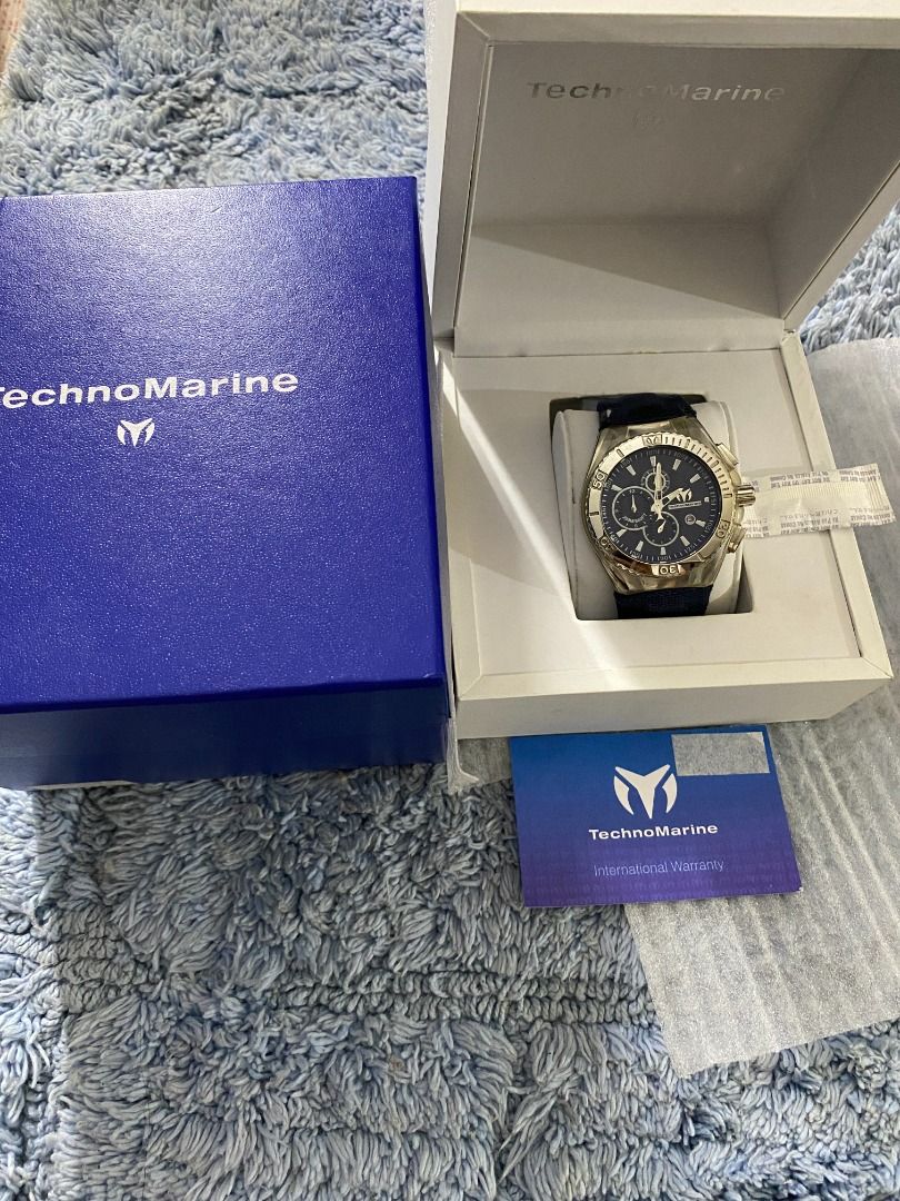 Technomarine Blue, Luxury, Watches on Carousell