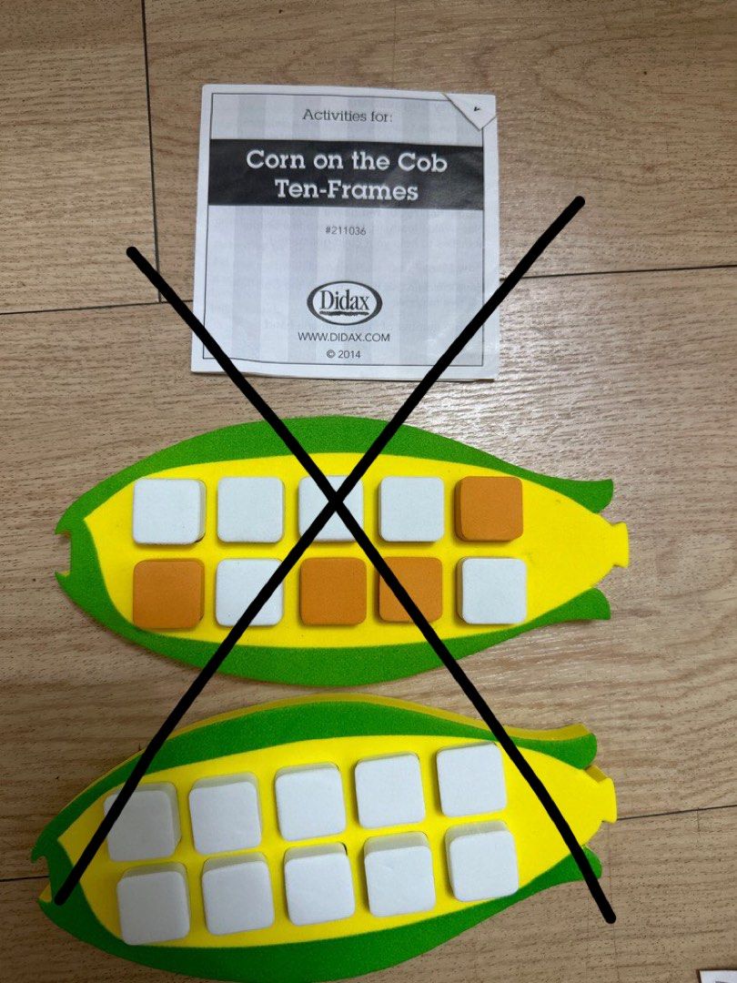 Ten frame, train ten frame, foam corm frame, Hobbies & Toys, Toys ...