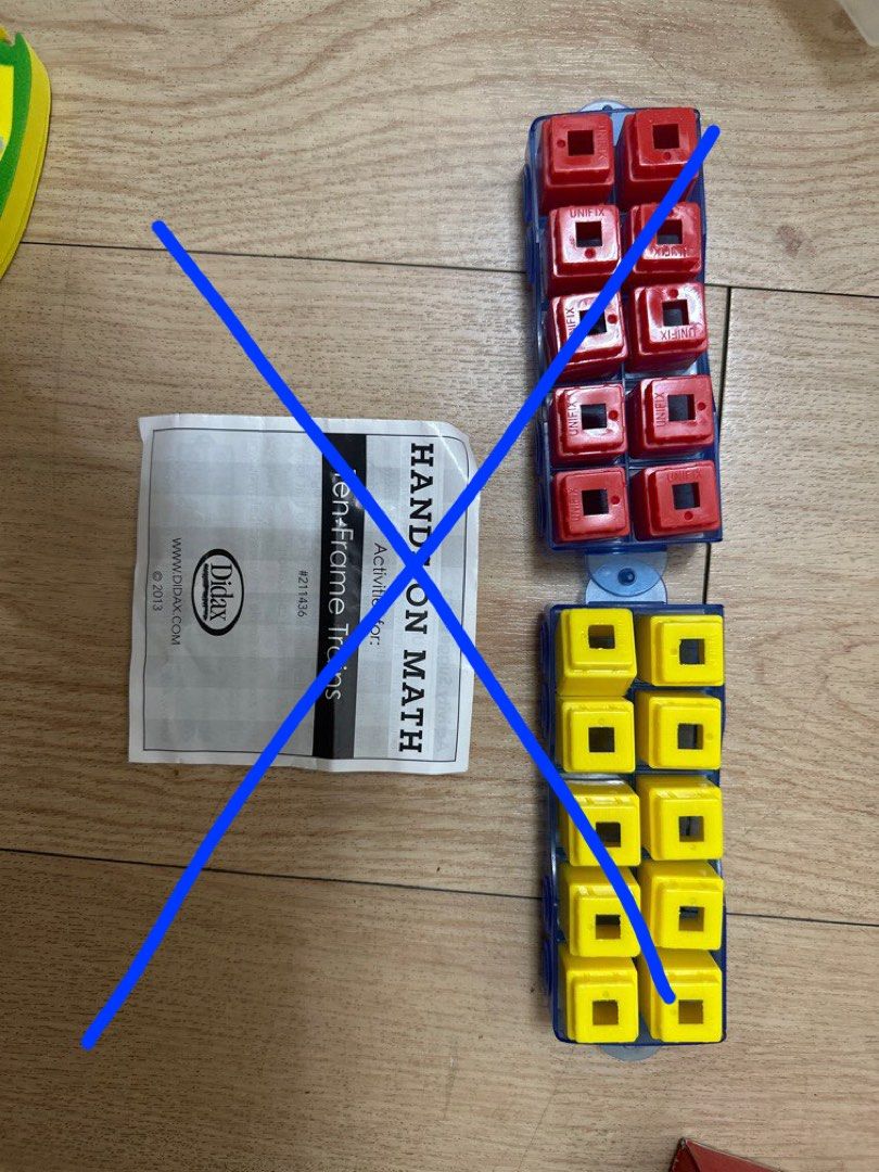 Ten frame, train ten frame, foam corm frame, Hobbies & Toys, Toys ...