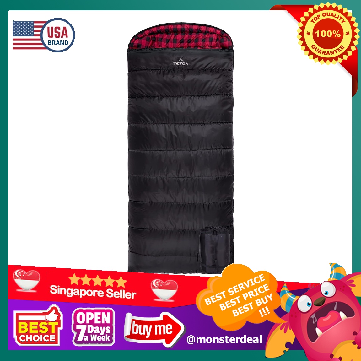 TETON Sports Celsius XXL Sleeping Bag; Great for Family Camping; Free ...