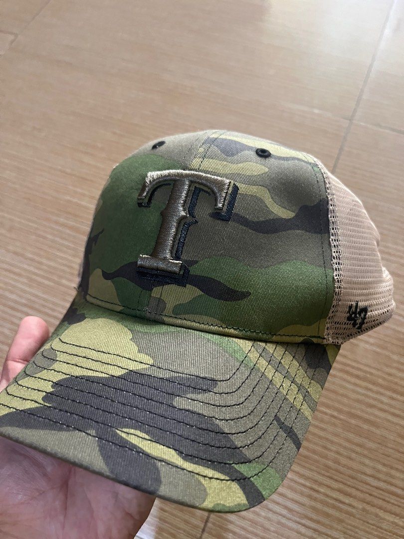 Texas Rangers camo truck cap on Carousell