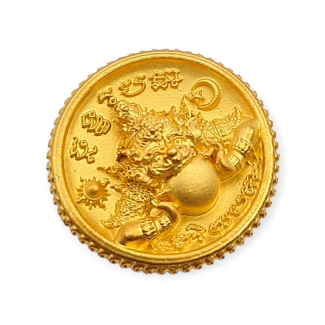Thai amulet phra rahu duang sethtee, phra aj aunnop, bring wealth ...