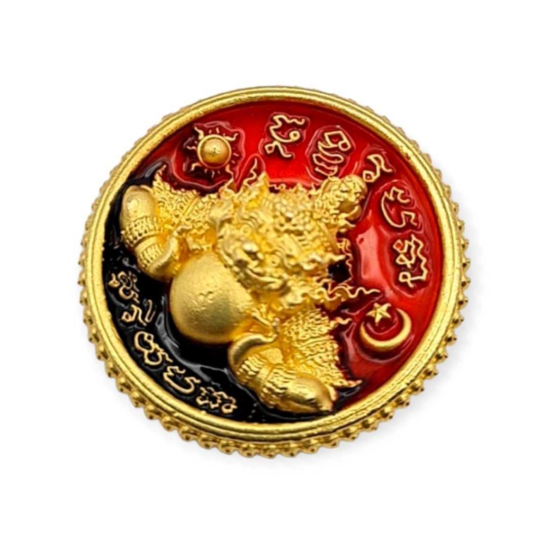 Thai amulet phra rahu duang sethtee, phra aj aunnop, bring wealth ...