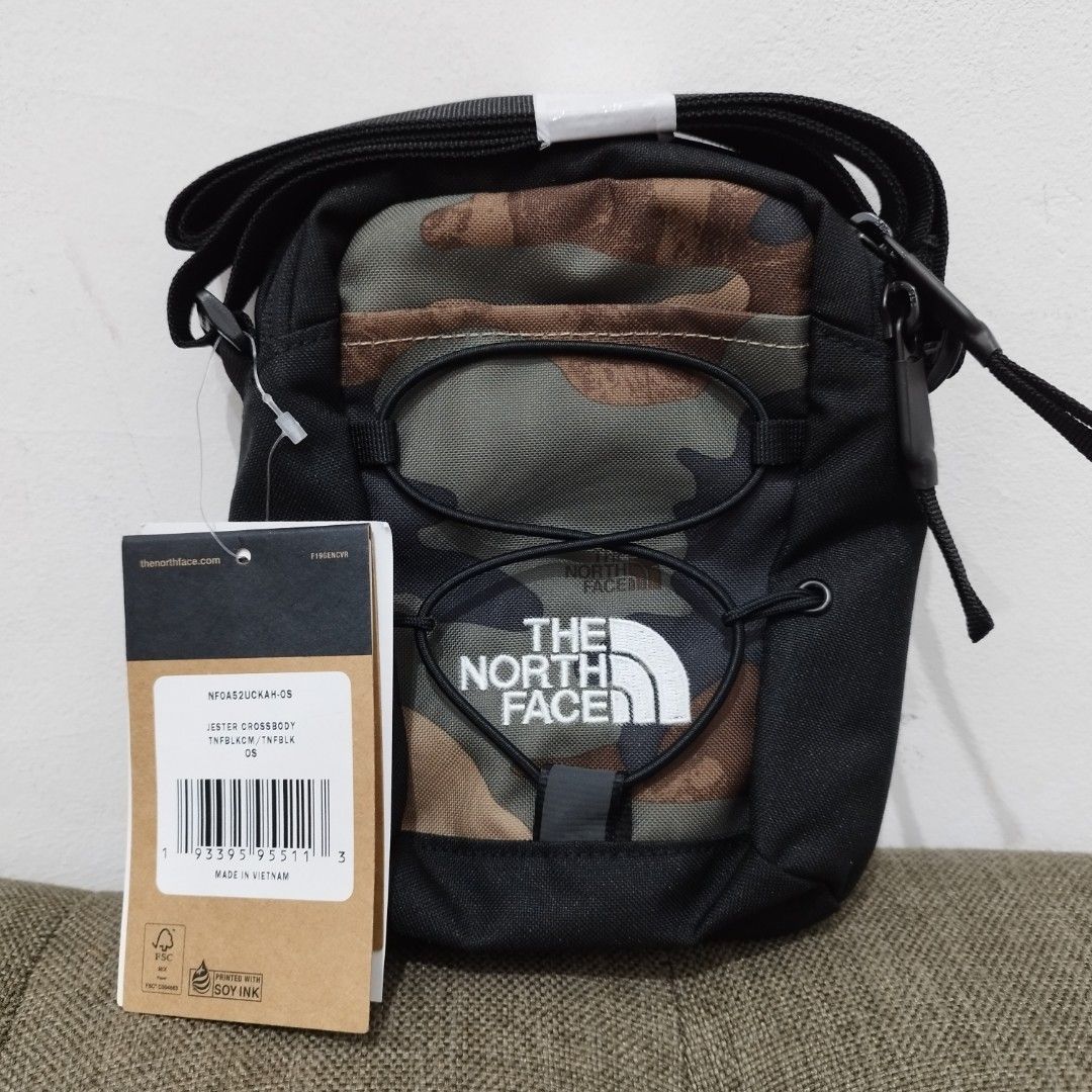 The North Face Jester Camo Crossbody Sling Bag Original TNF NF0A52UC ...