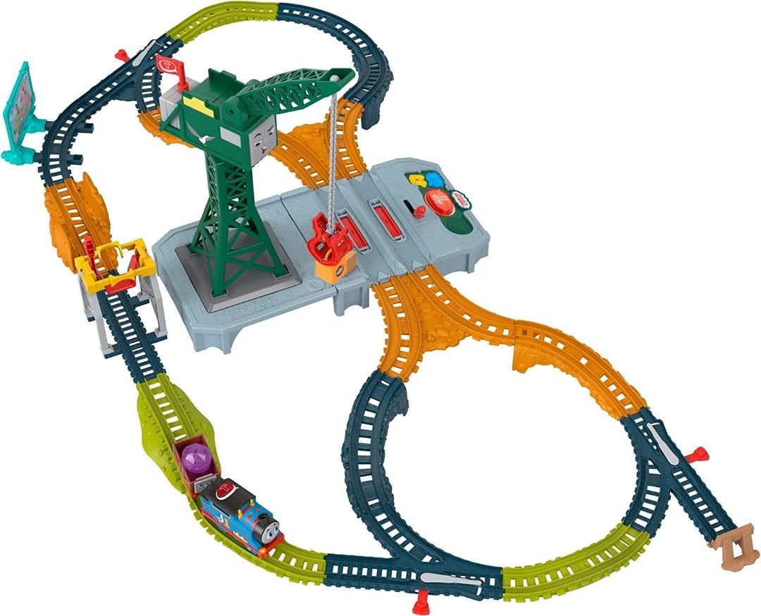 Thomas & Friends Motorized Talking Cranky Delivery Train Set, Hobbies & Toys, Toys & Games on ...