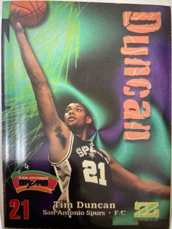Tim Duncan Rookie Z-force on Carousell