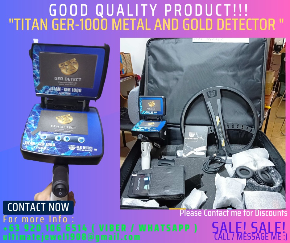 TITAN GER-1000 5 SEARCH SYSTEM DEVICE HIGH-QUALITY METAL AND GOLD ...