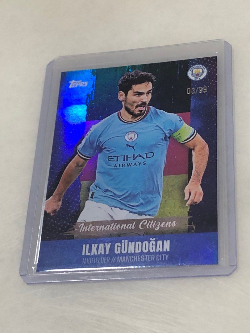 Topps 2023 Mancity team set card: Ilkay Gundogan 3/99, Hobbies & Toys ...