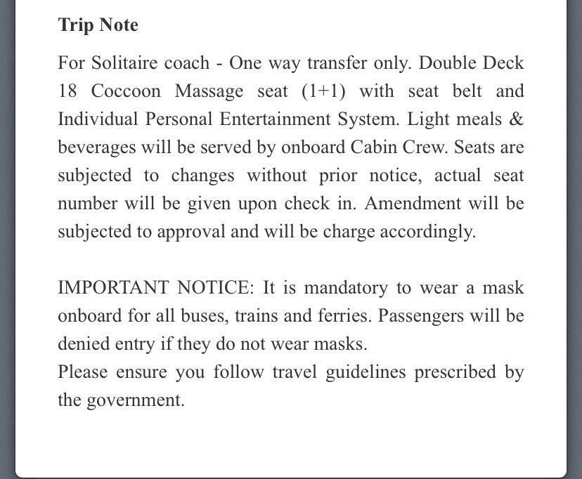 Transtar Solitaire Bus Tickets x 3 - 17 June 2023, Tickets & Vouchers ...