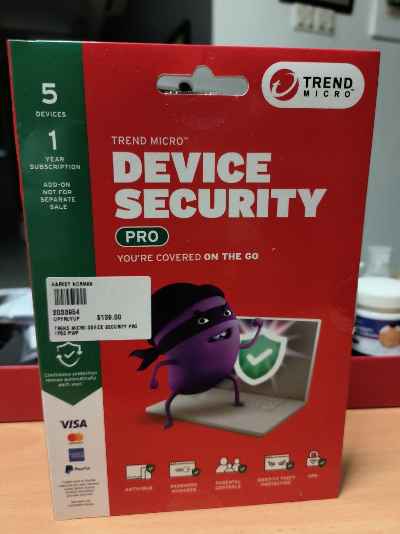 Trend Micro Device Security Pro, Computers & Tech, Parts & Accessories ...
