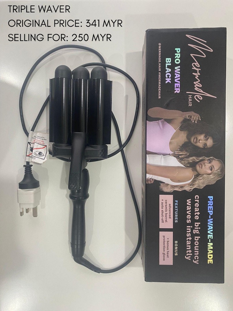 Triple waver mermaid hair, Beauty & Personal Care, Hair on Carousell