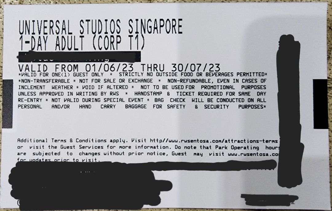 USS + Meal + Retail ticket, Tickets & Vouchers, Local Attractions ...