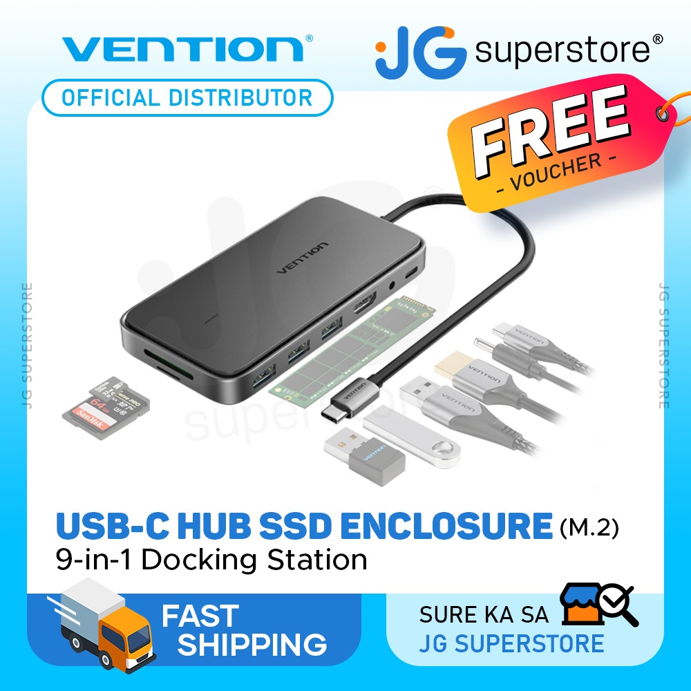 Vention 9-in-1 USB Type C Hub Docking Station with 100W PD Power ...