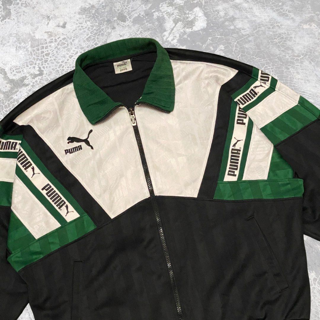 Vintage 90s Puma Tracktop, Men's Fashion, Tops & Sets, Hoodies on Carousell
