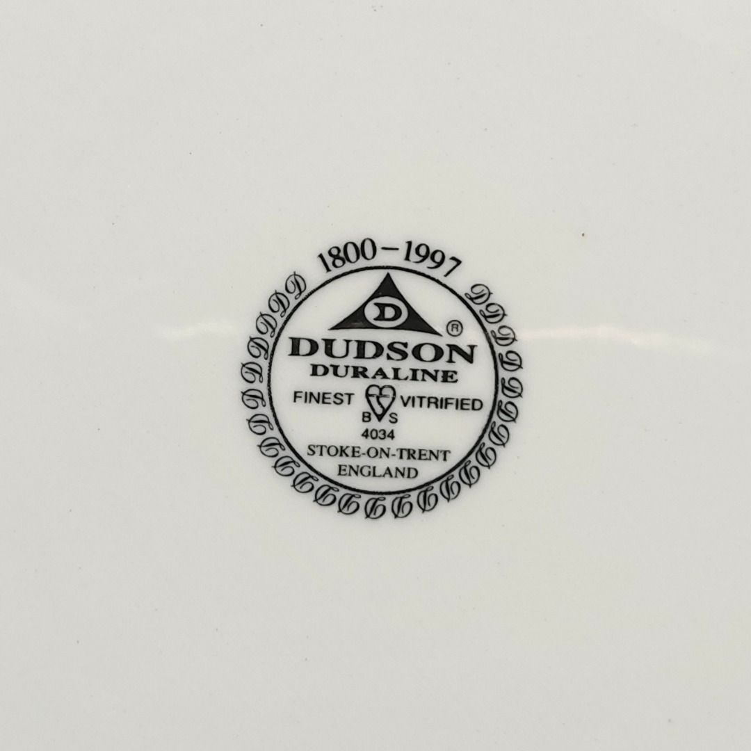 Vintage Dudson Aspen One 11.5" Dinner Serving Plate White Duraline ...