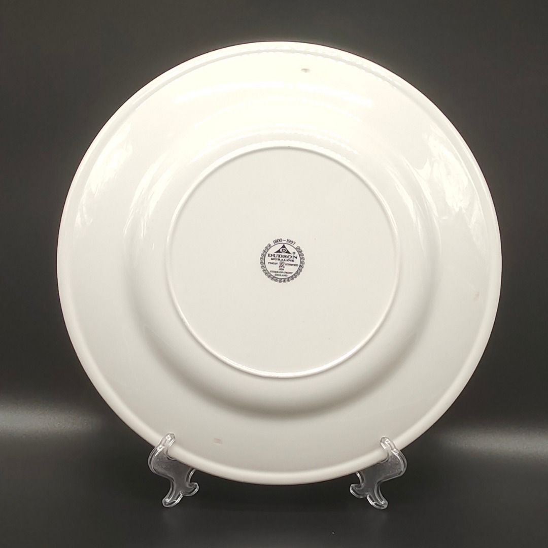 Vintage Dudson Aspen One 11.5" Dinner Serving Plate White Duraline ...