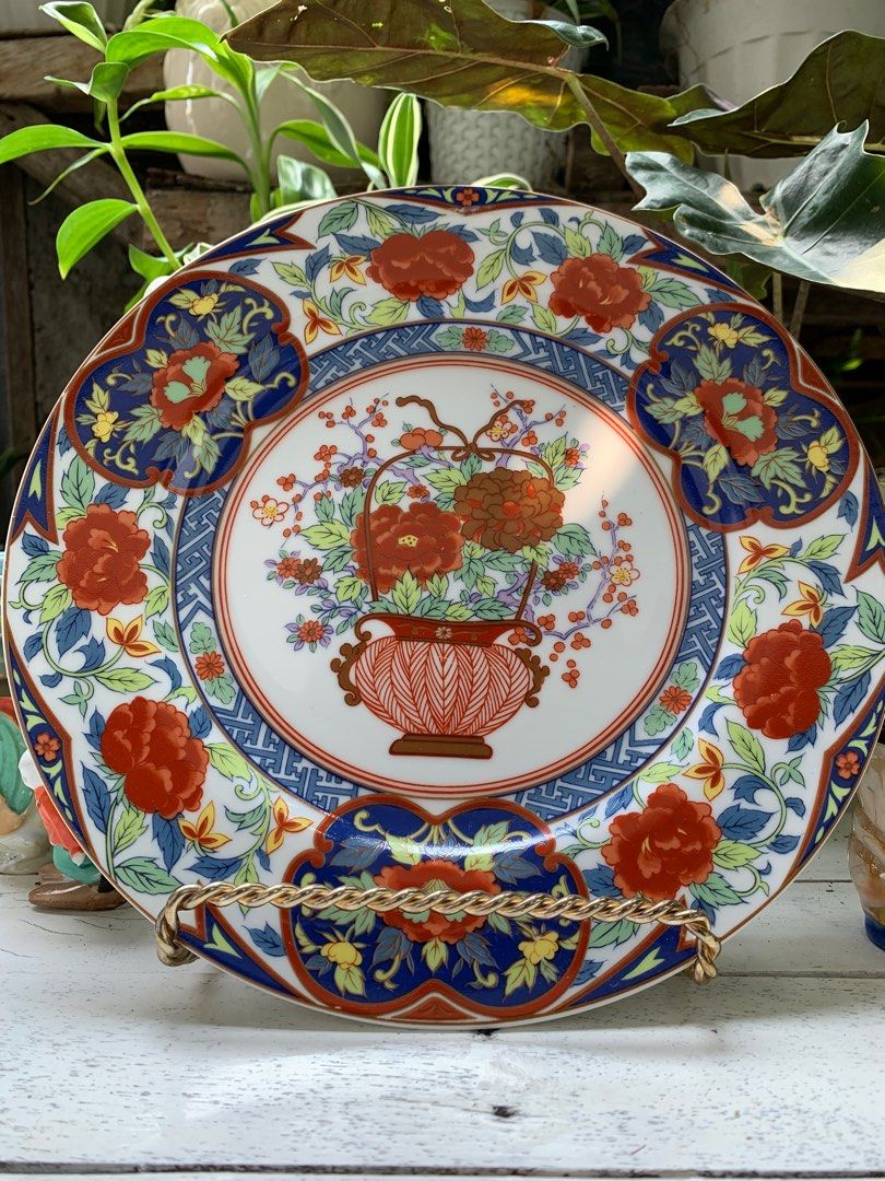 Vintage Japan Deco plate on Carousell