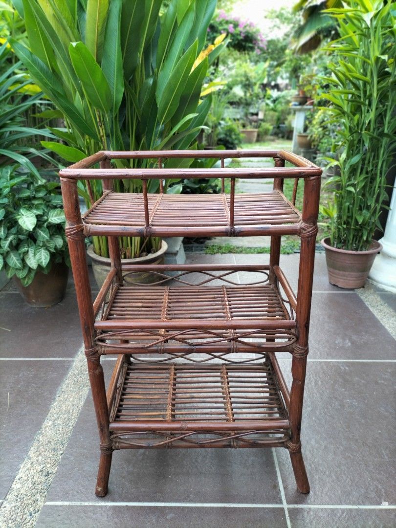 Vintage Manau Rattan Wicker Rack-FVgs1000d623, Hobbies & Toys ...