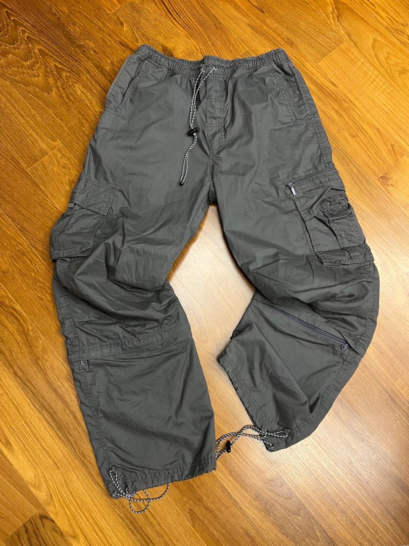 Vintage Parachute Cargo Pants, Men's Fashion, Bottoms, Trousers on Carousell