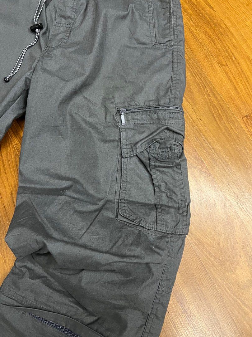 Vintage Parachute Cargo Pants, Men's Fashion, Bottoms, Trousers on Carousell