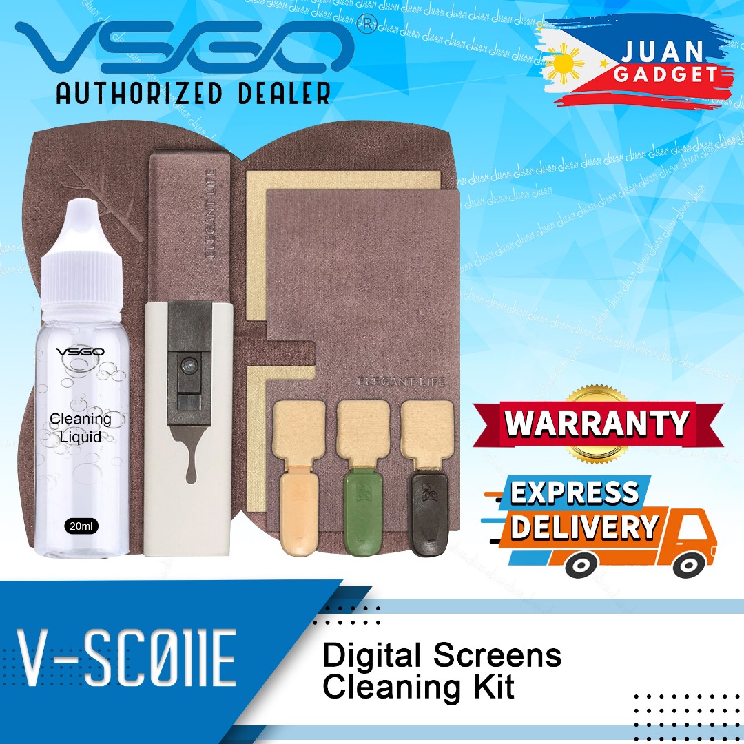 VSGO V-SC011E Portable Screen Cleaner with Micro Fiber Cloth and Spray ...