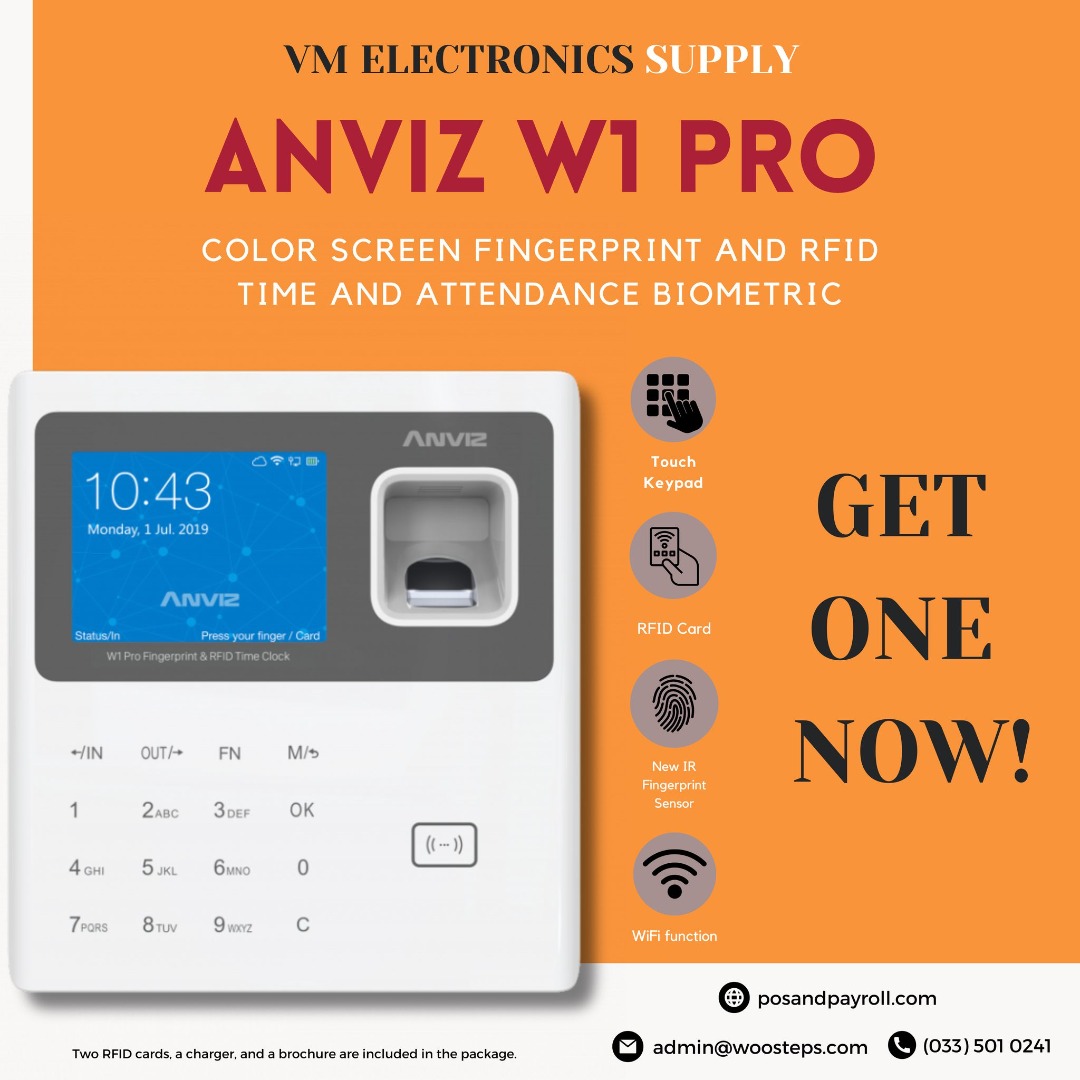 W1 Pro Color Screen Fingerprint & RFID Time and Attendance WiFi ... W1 Pro Color Screen Fingerprint & RFID Time and Attendance WiFi ...