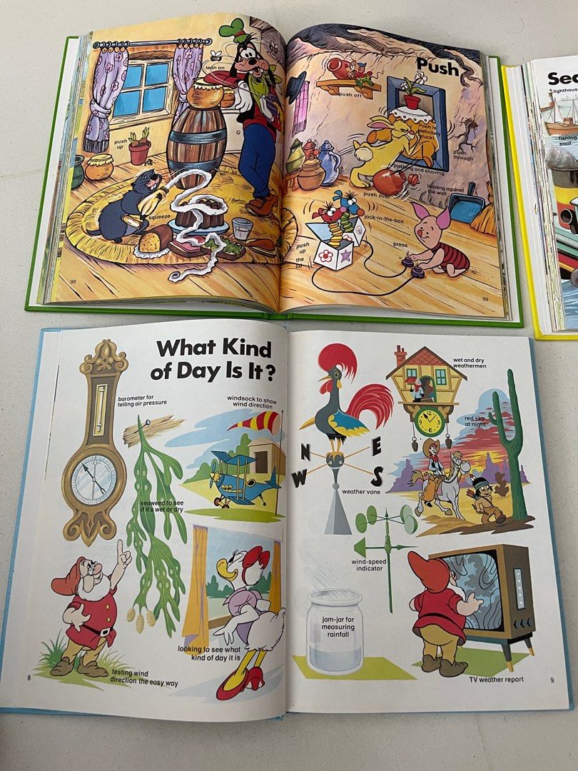 Walt Disney books - Grolier - 4 books set, Hobbies & Toys, Books ...