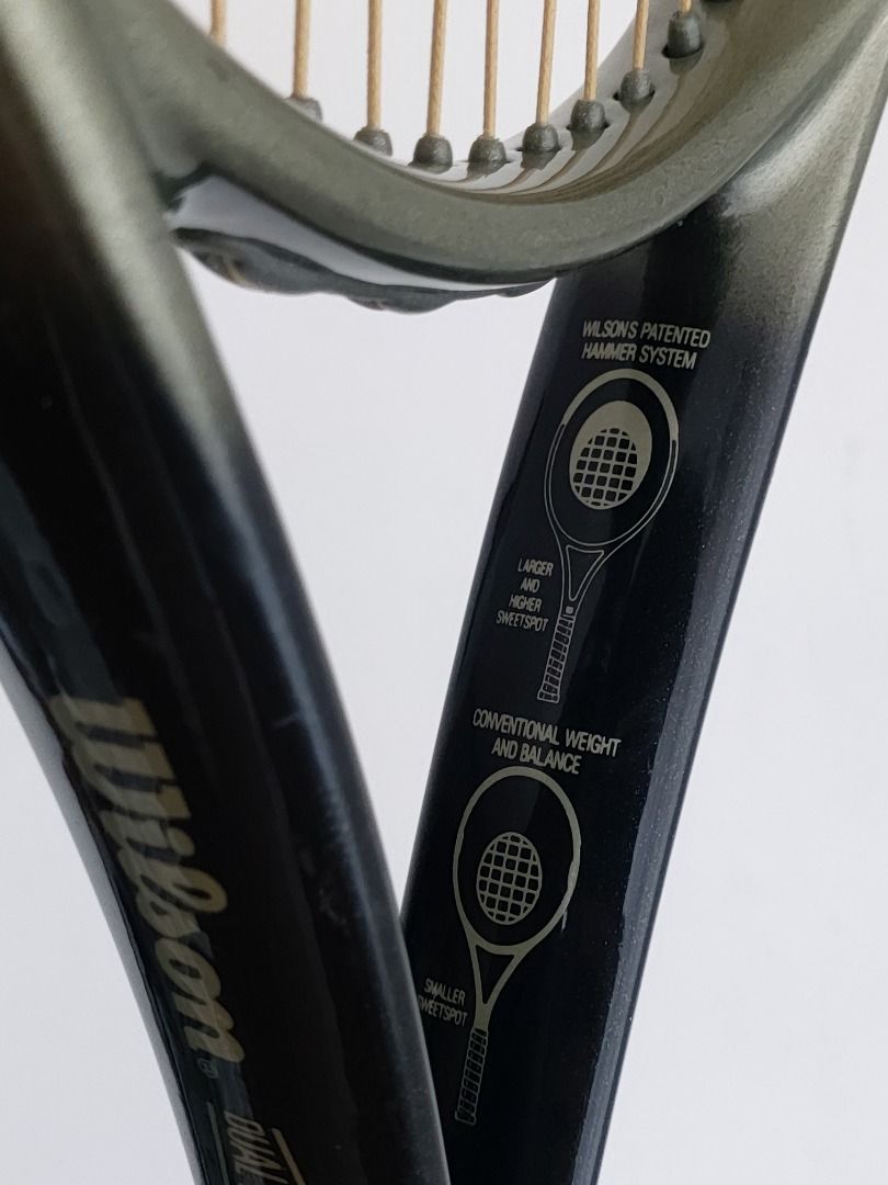Wilson Hammer Dual Taper tennis racket, Sports Equipment, Sports ...
